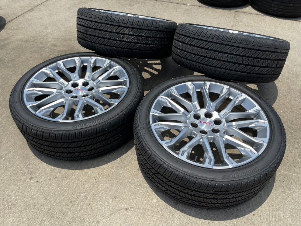 Shop OEM 24" GMC Yukon Sierra DENALI OEM wheels rims tires 2022 2023 ...