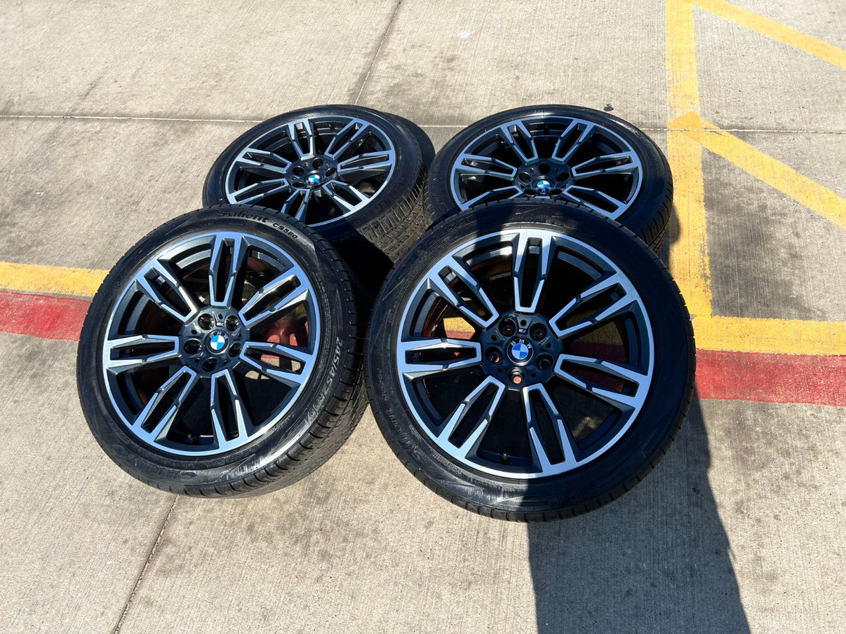 Shop OEM 19" BMW OEM i5 5 Series M wheels rims tires 5x112 Style 935 ...