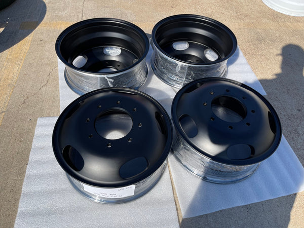 Shop OEM 17" Ford F-350 Dually OEM 3618 3619 black rims wheels NEW Tire ...