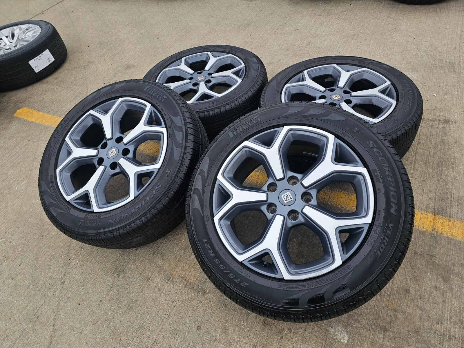 (4) 21" Rivian R1T R1S OEM wheels rims tires 2022 2023 2024 2025 2026 ...