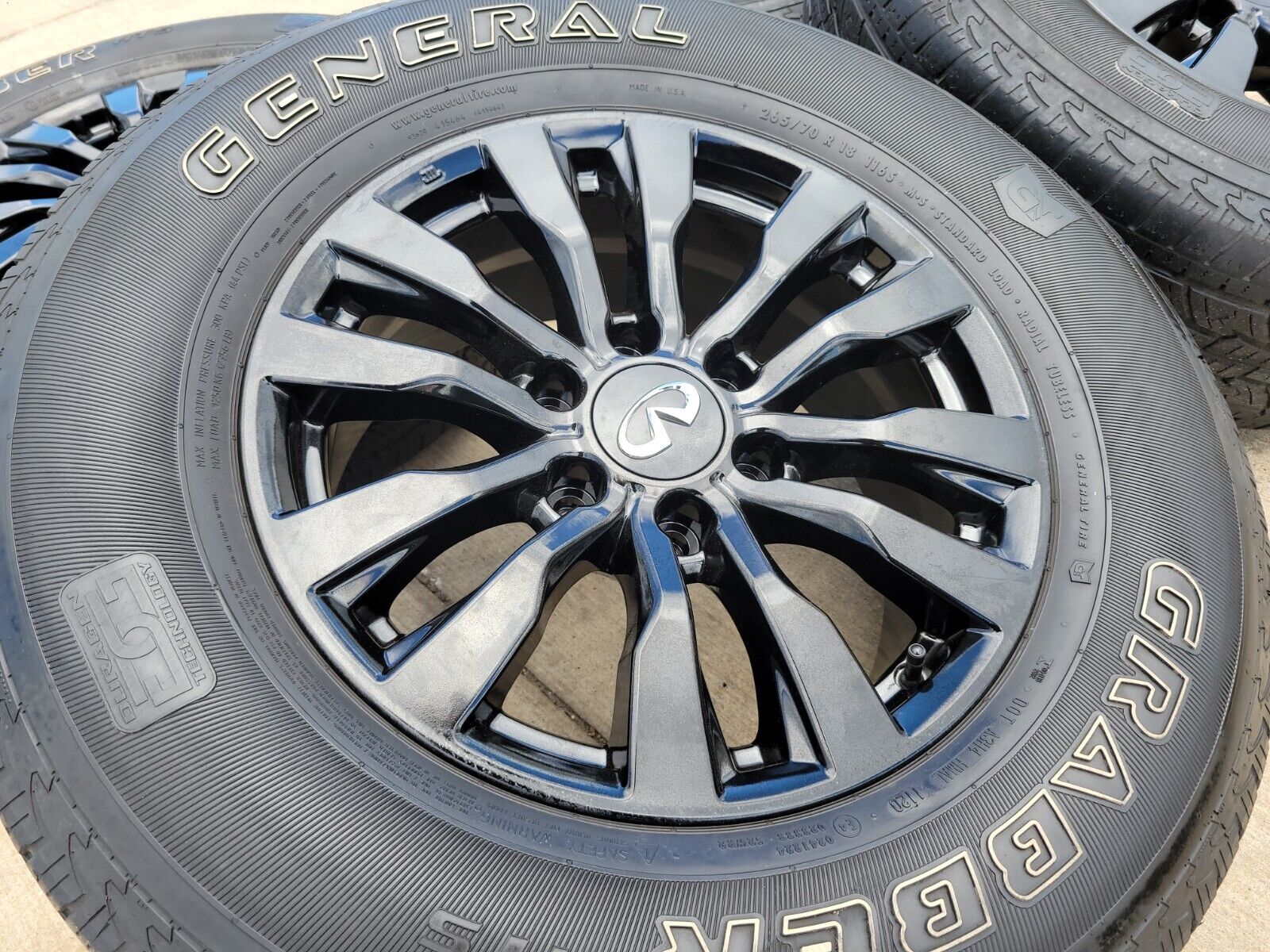 18" QX80 Infiniti Nissan Titan Armada OEM wheels rims 62737 2019 2020 ...