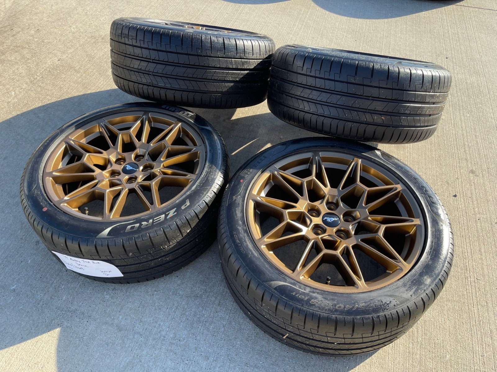 Shop OEM 19" Ford Mustang GT Track Pack OEM 10600 10603 Bronze wheels ...
