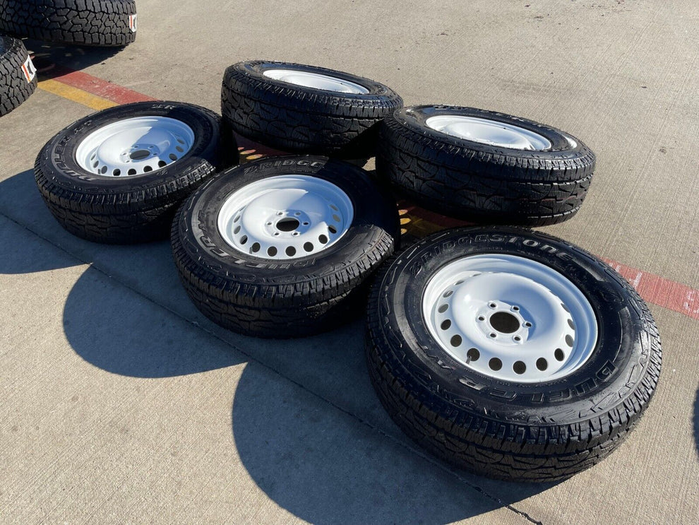 17" INEOS Grenadier OEM steel wheels rims WHITE tires 2023 2024 2025 N ...