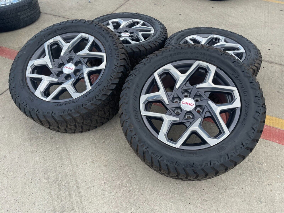Shop OEM 20" GMC Sierra Yukon AT4 Tahoe Silverado OEM wheels rims tires ...
